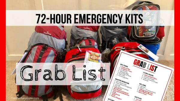 72-Hour Emergency Kit Archives - Plan for Awesome