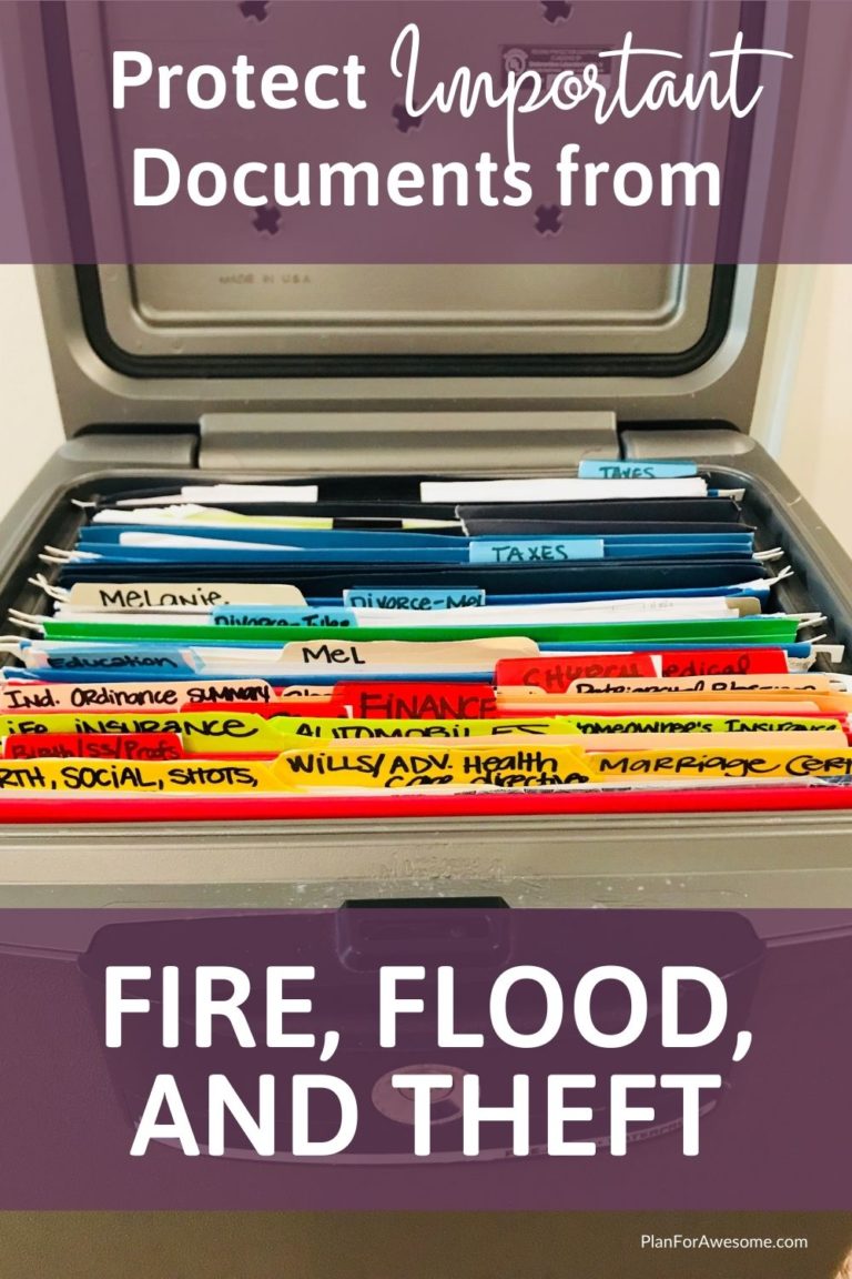 Protect Important Documents with a FIREPROOF WATERPROOF BOX – Plan for ...