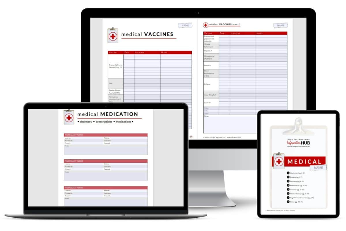 How to Organize Your Medical Information - Plan for Awesome
