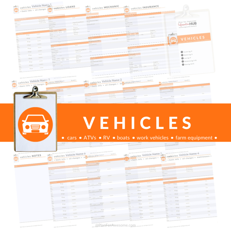 The easiest Way to Organize Your Important Car Information
