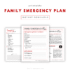 Family Emergency Plan Printable with Instructions - Plan for Awesome
