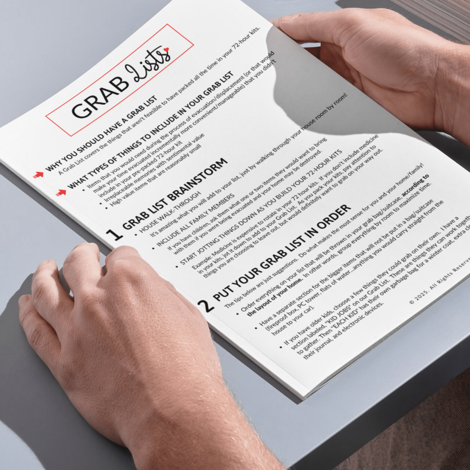 GOHQ – Get Your FREE Grab List Printables – Plan for Awesome